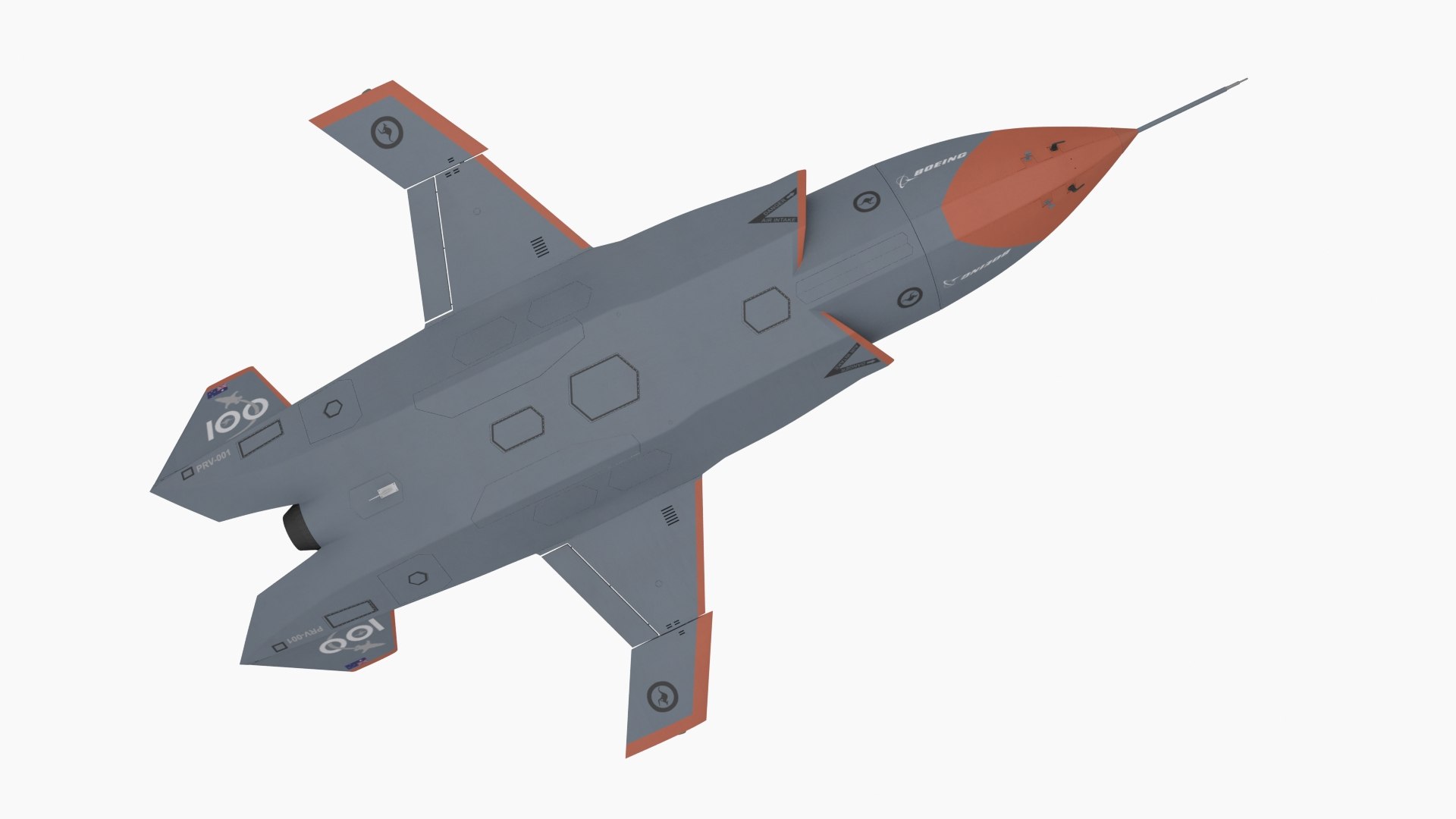 Boeing Loyal Wingman Military Drone MQ-28A Ghost Bat 3D Model ...