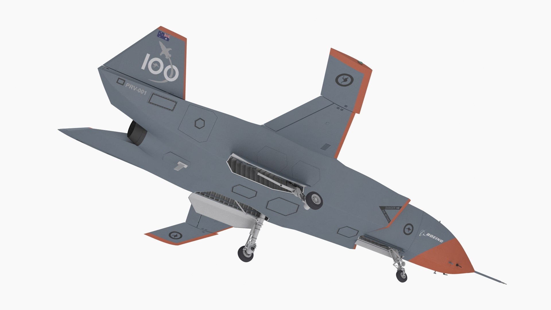 Boeing Loyal Wingman Military Drone MQ-28A Ghost Bat 3D Model ...