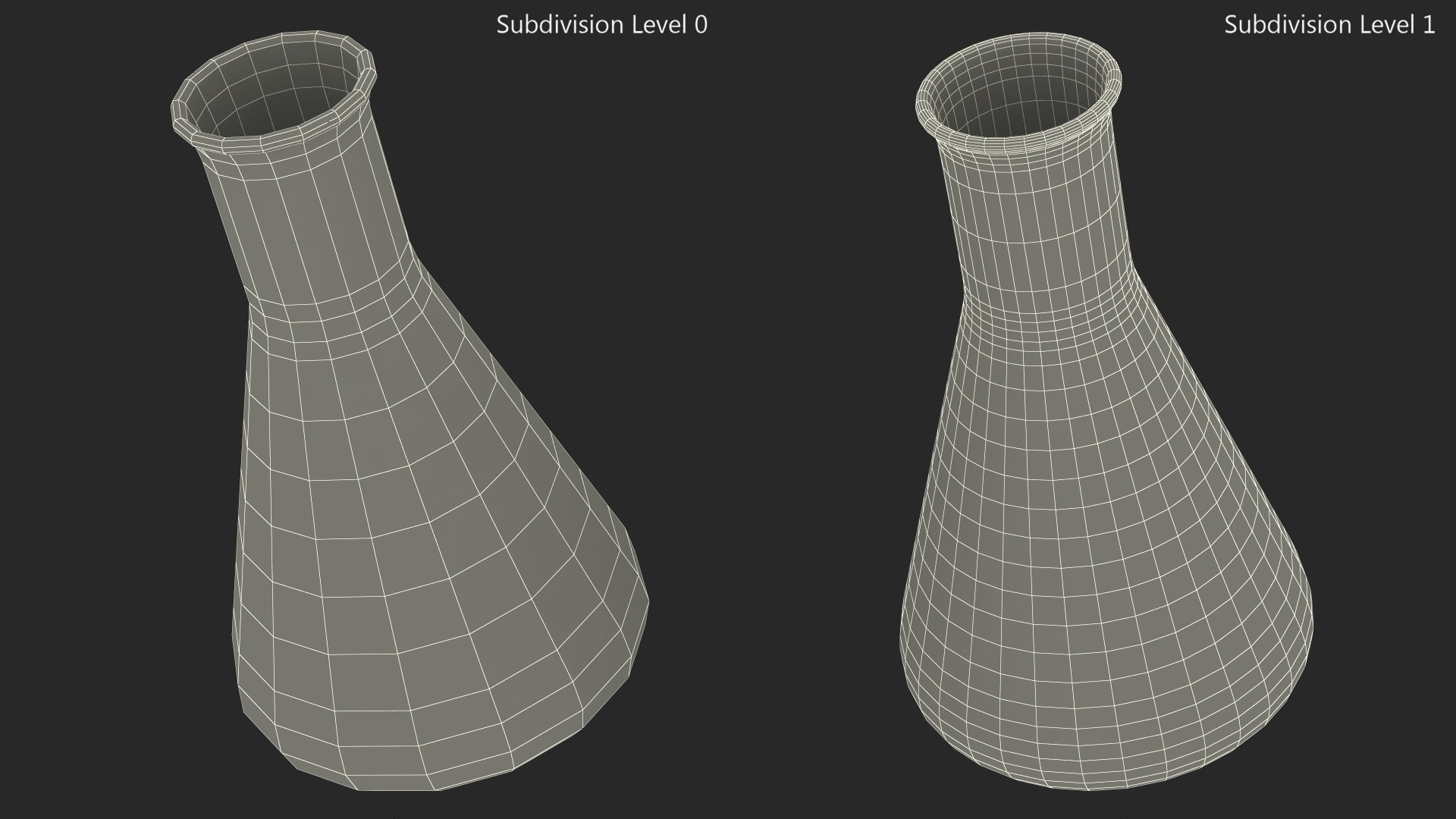Gold Solution In 250 Ml Narrow Mouth Erlenmeyer Flask 3D Model ...