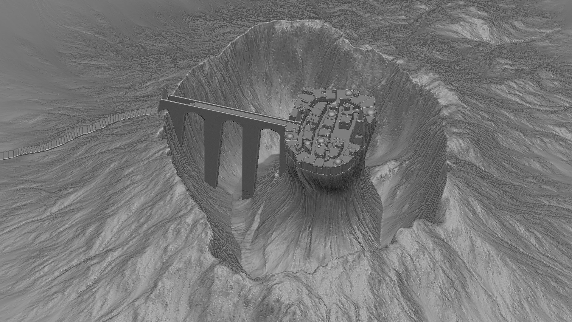 3D Temple In Volcano - TurboSquid 1725670