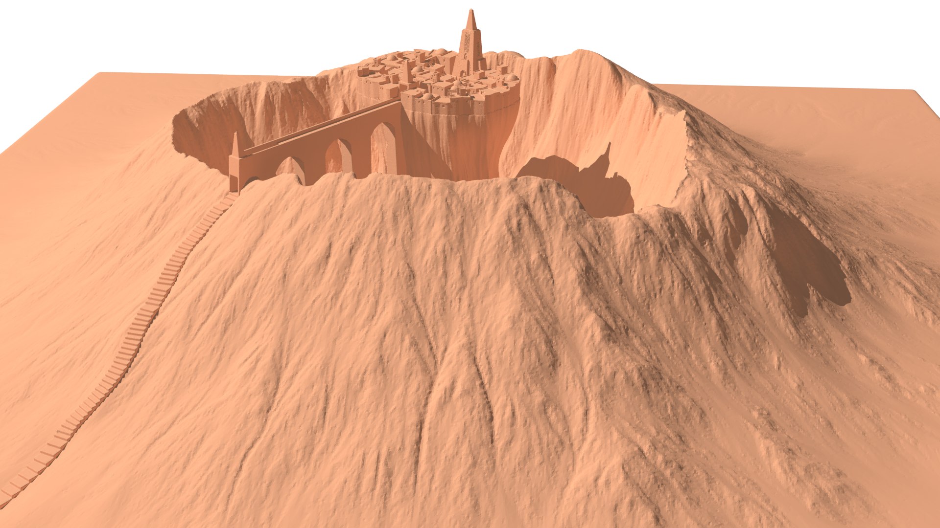 3D Temple In Volcano - TurboSquid 1725670