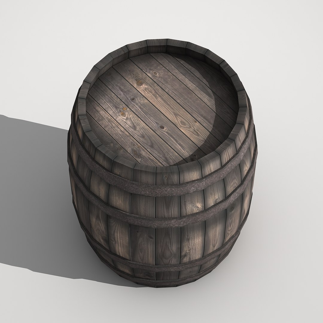 Medieval Wooden Barrel 3d Max