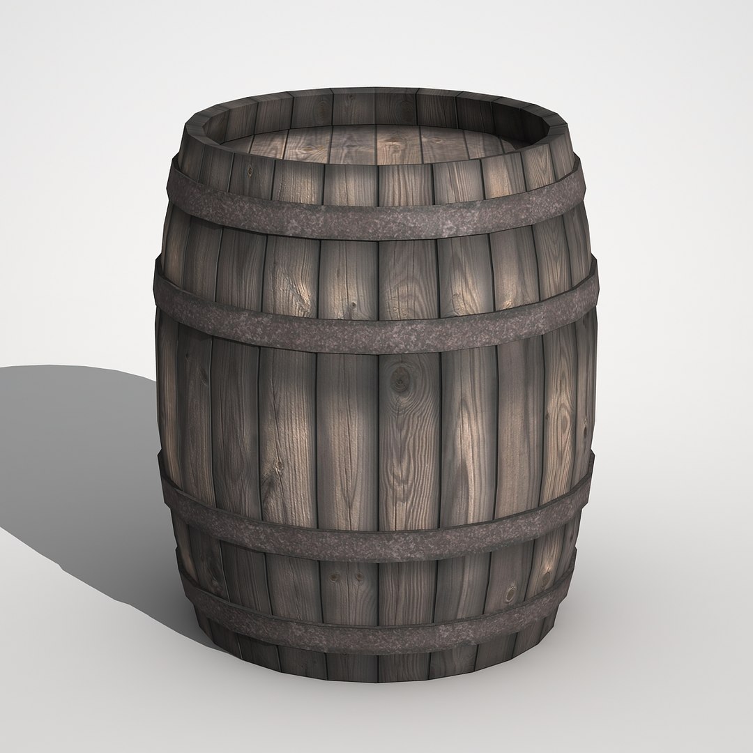 Medieval Wooden Barrel 3d Max