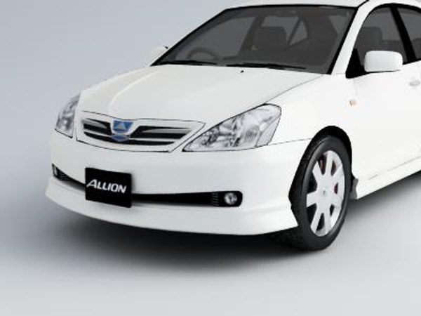 toyota allion 3d model