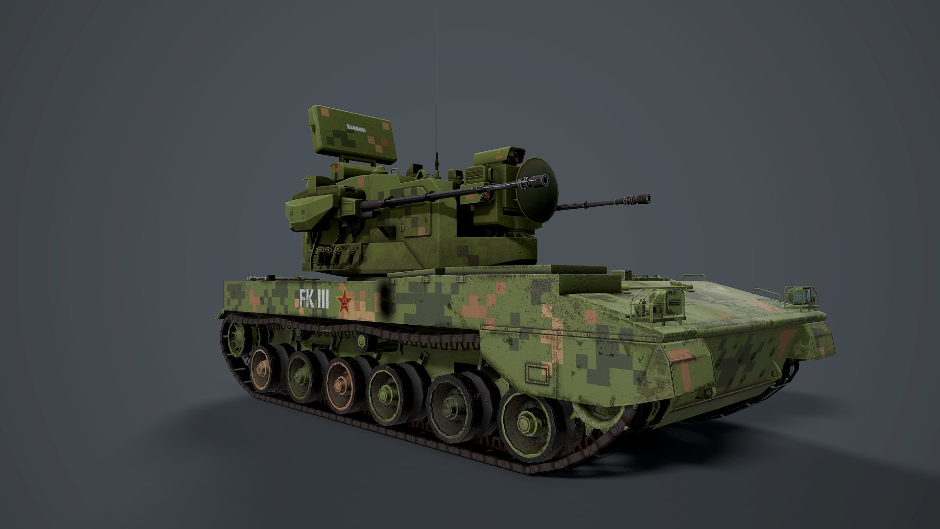 PGZ-09 SPAAG Chinese 3D Model - TurboSquid 1758248
