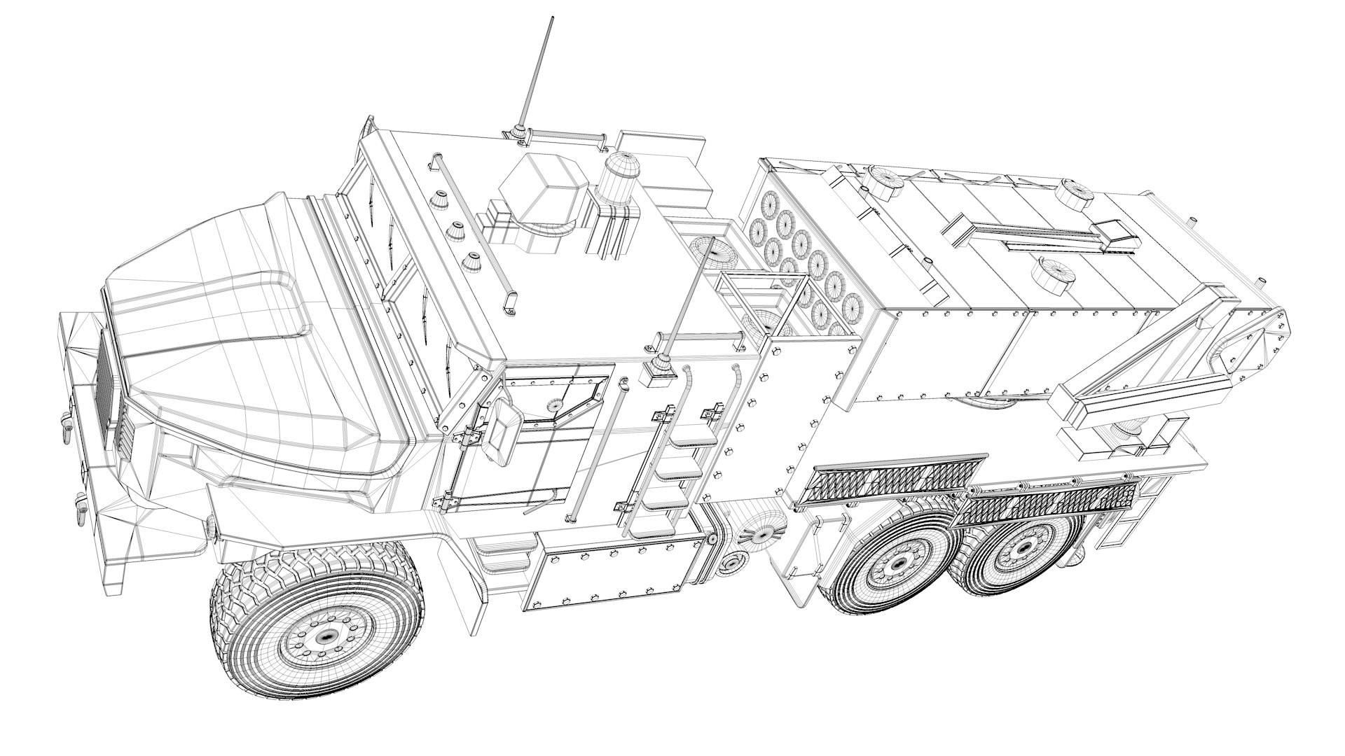 3D TOS 2 Multiple Rocket Launcher - TurboSquid 2421175