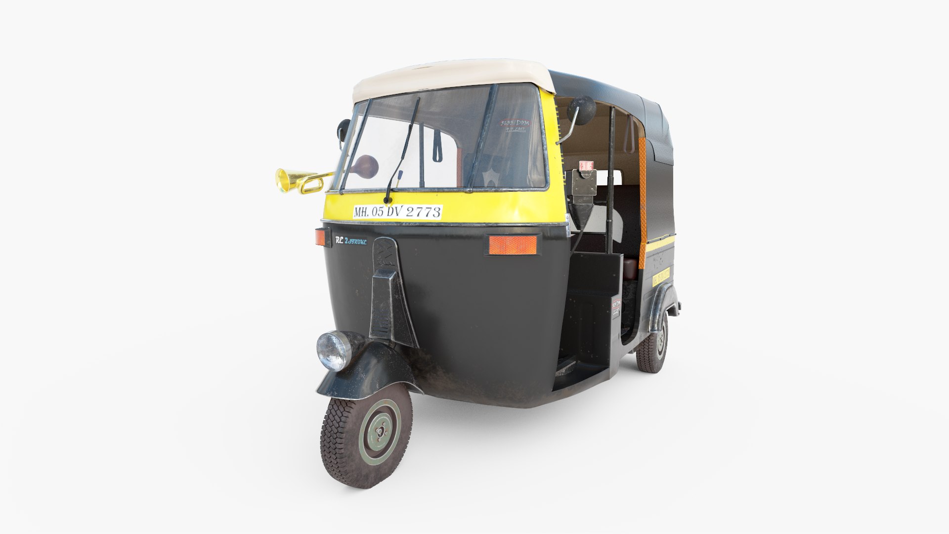 3D Rickshaw Bajaj Auto Model - TurboSquid 1678459