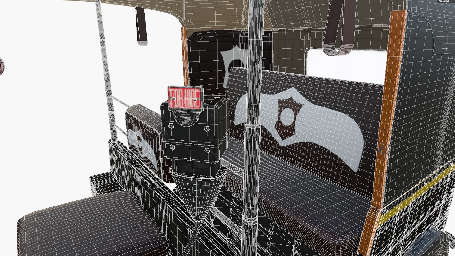 3D Rickshaw Bajaj Auto Model - TurboSquid 1678459