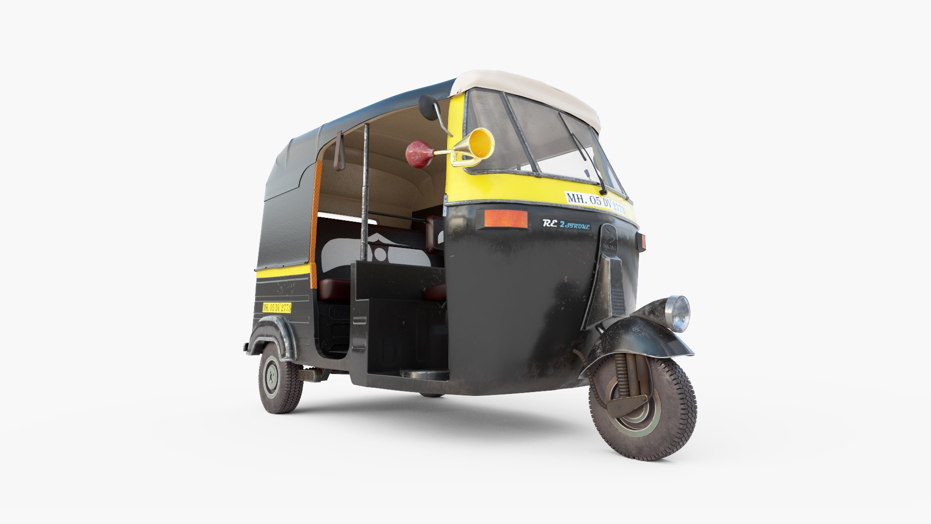 3D Rickshaw Bajaj Auto Model - TurboSquid 1678459