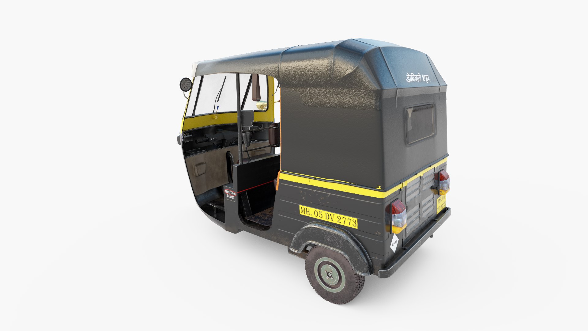 3D Rickshaw Bajaj Auto Model - TurboSquid 1678459