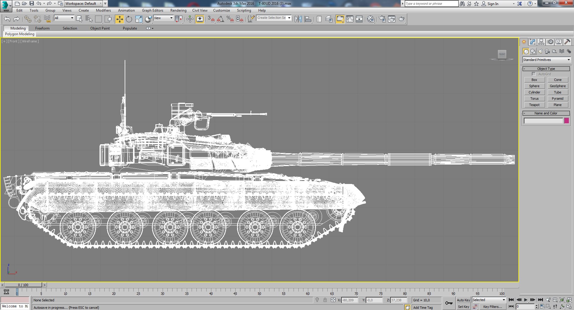 T-80ud Main Battle Tank 3d Max