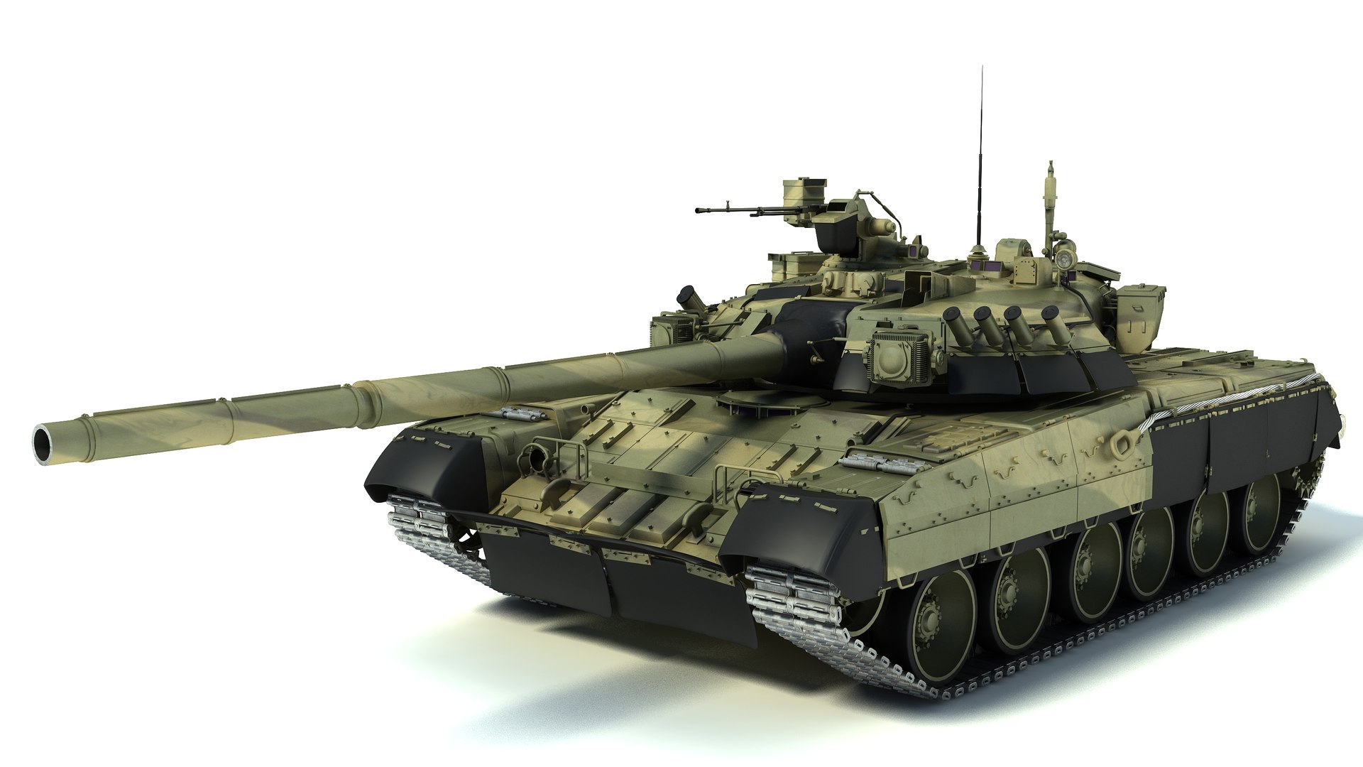 T-80ud Main Battle Tank 3d Max