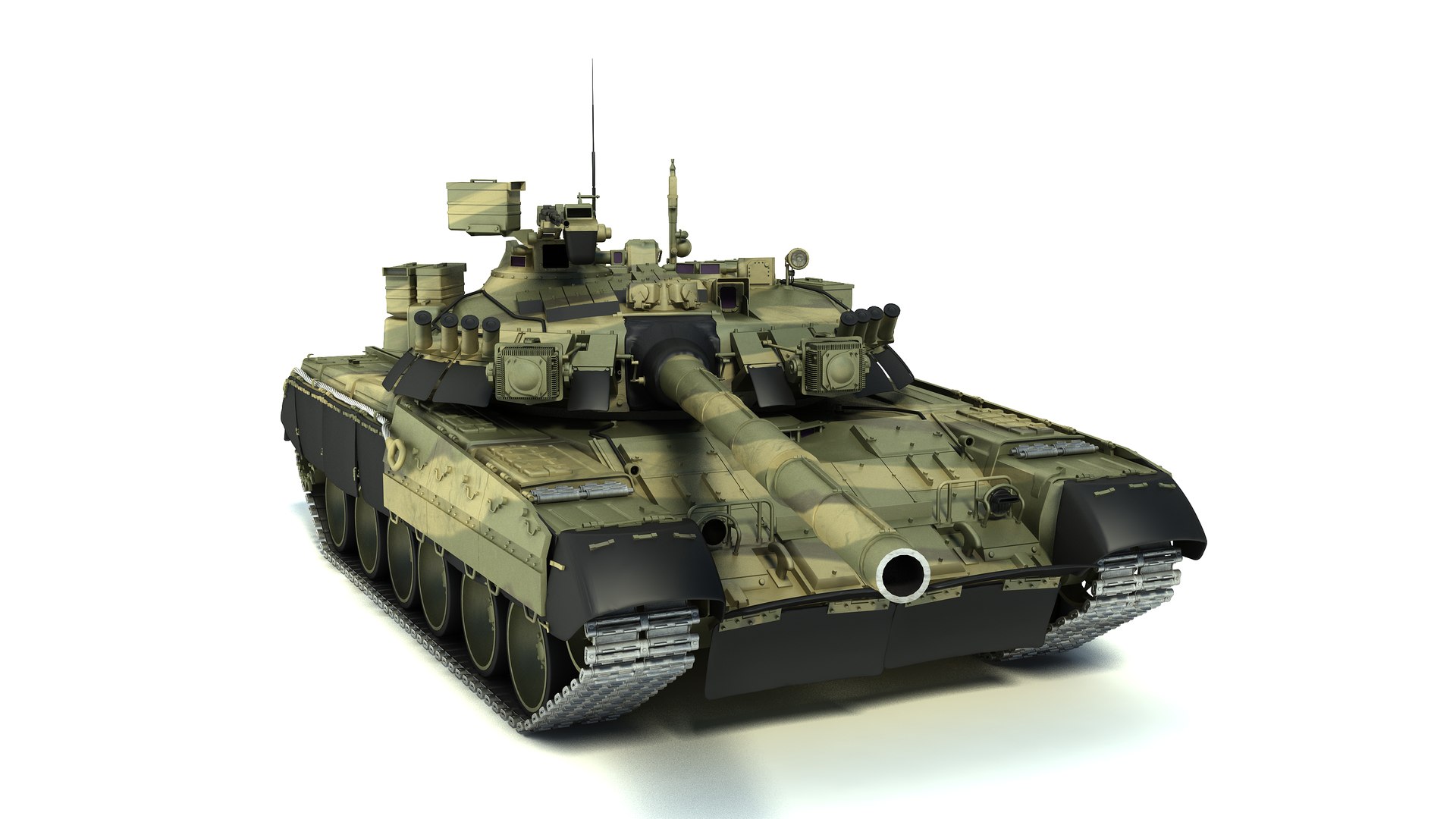 T-80ud Main Battle Tank 3d Max