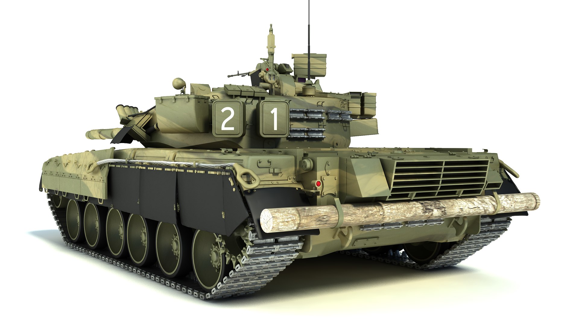 T-80ud Main Battle Tank 3d Max