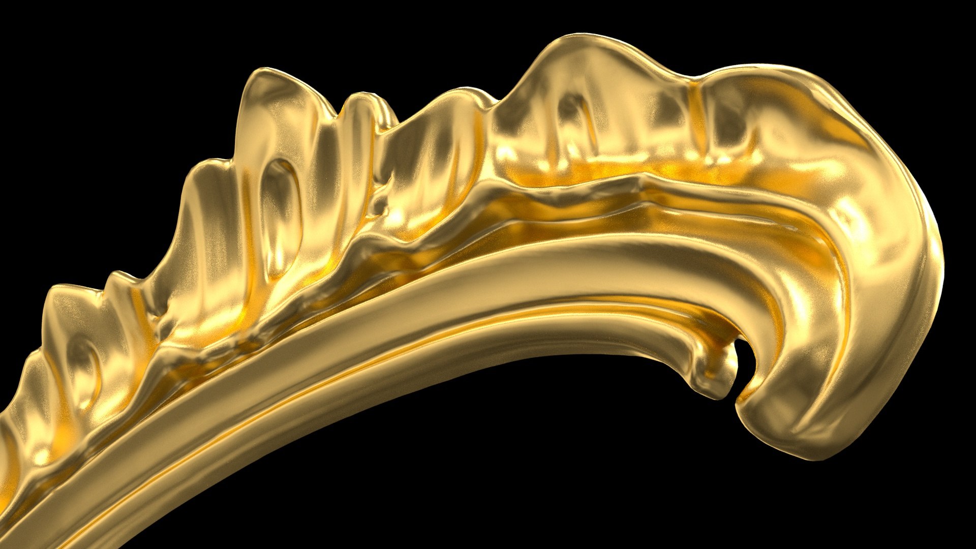 Plaster Decorative Bow DS373 3D Model - TurboSquid 2384958