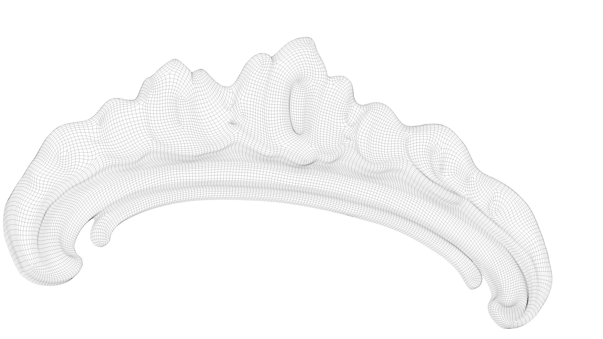 Plaster Decorative Bow DS373 3D Model - TurboSquid 2384958