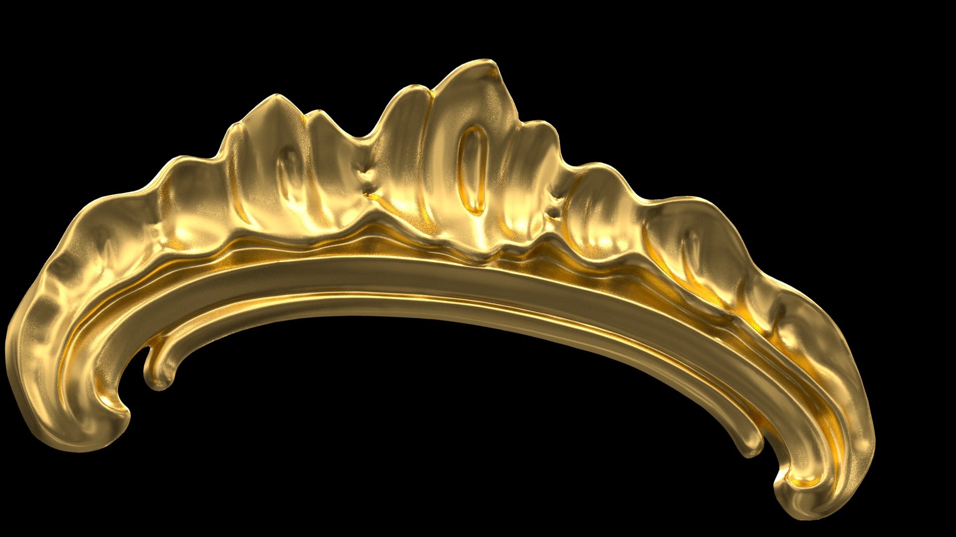 Plaster Decorative Bow DS373 3D Model - TurboSquid 2384958