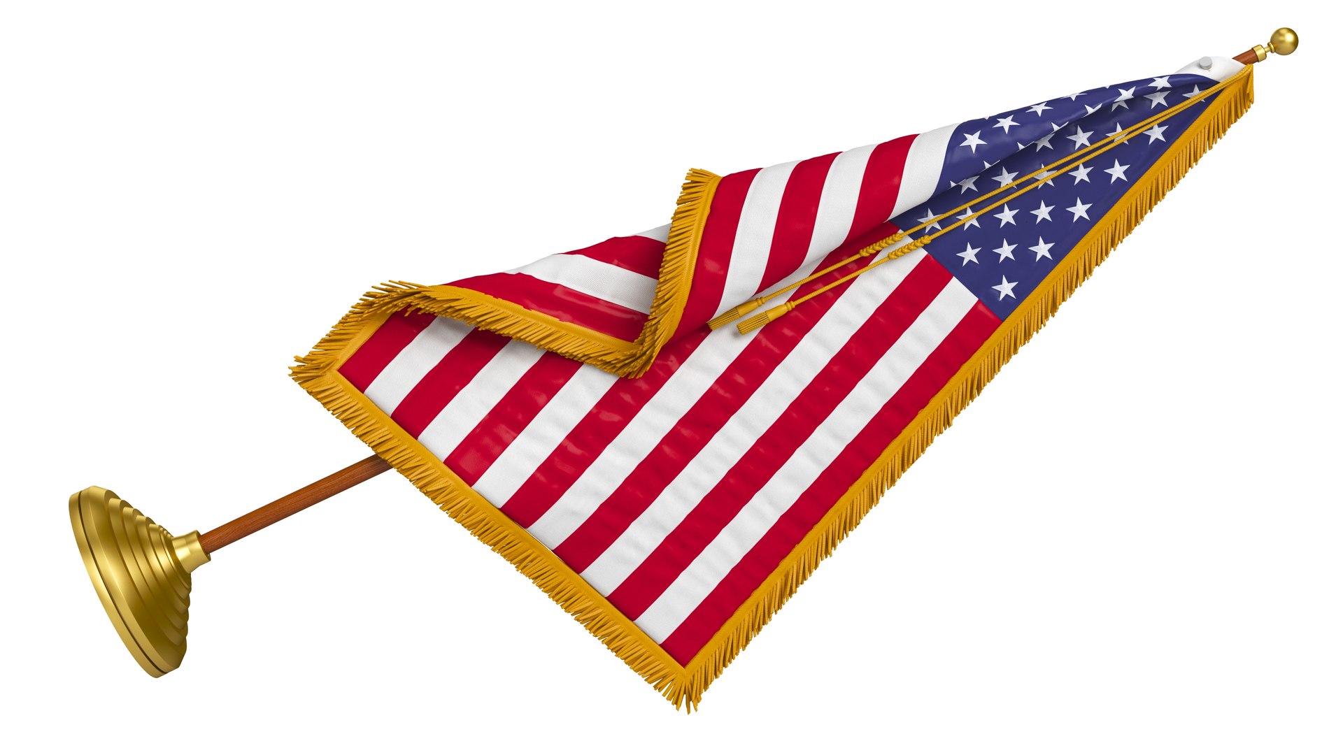 USA Flag Indoor Model - TurboSquid 2135930