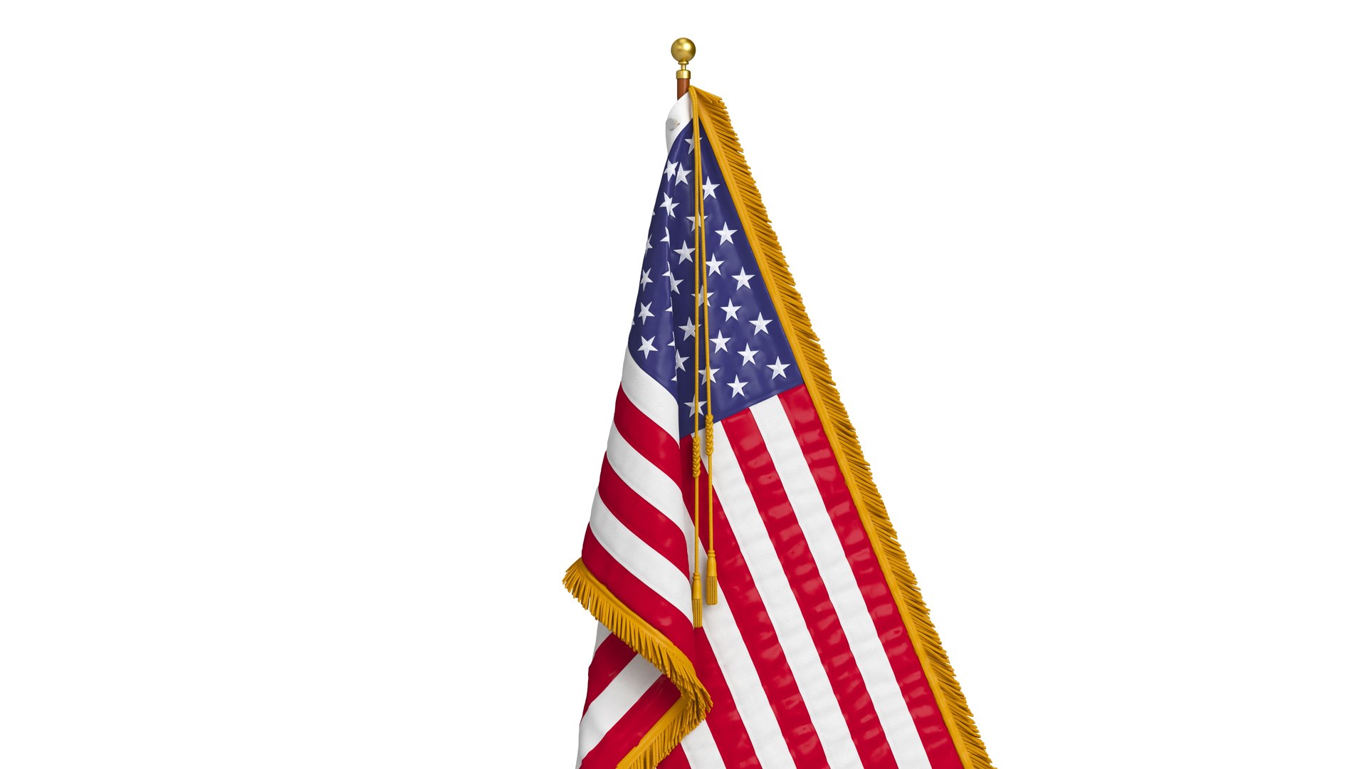 USA Flag Indoor Model - TurboSquid 2135930