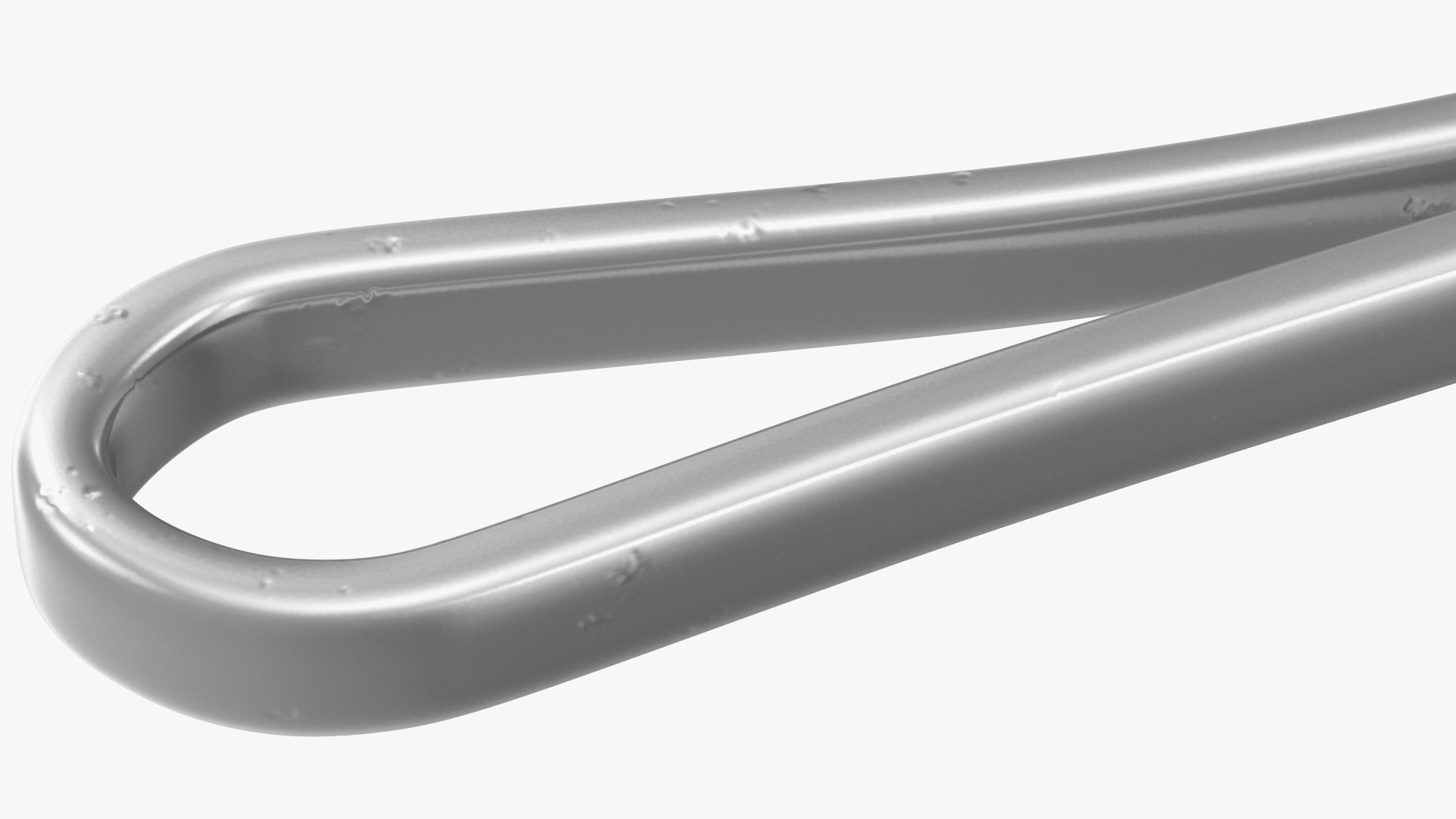 3D Curved Hair Pin Silver Model - TurboSquid 1819207