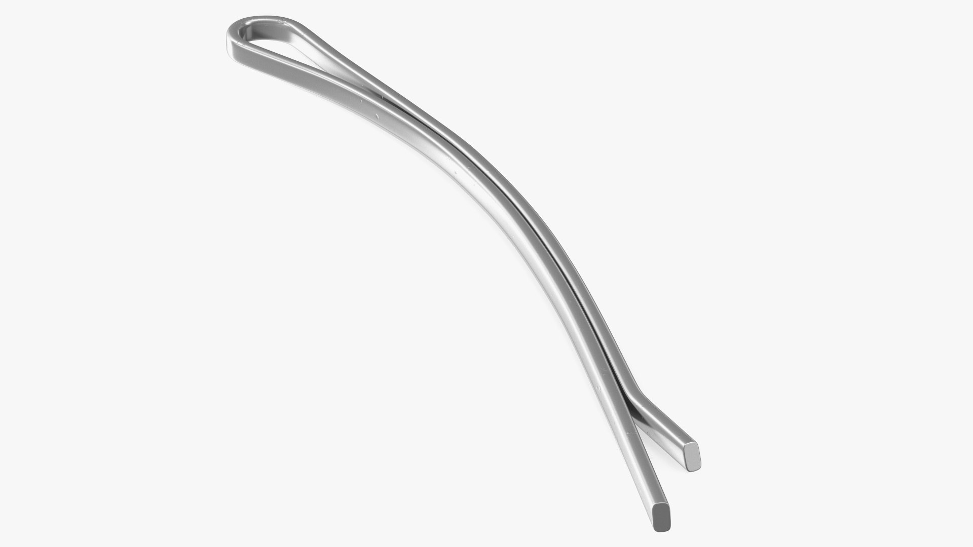 3D Curved Hair Pin Silver model - TurboSquid 1819207