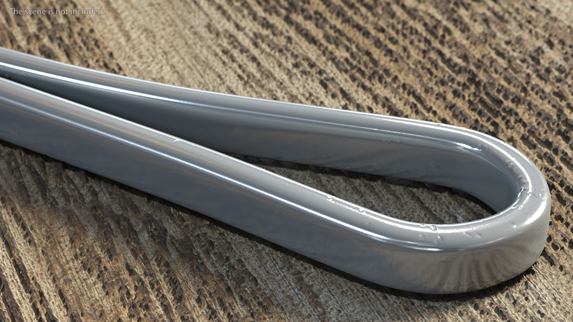 3D Curved Hair Pin Silver Model - TurboSquid 1819207