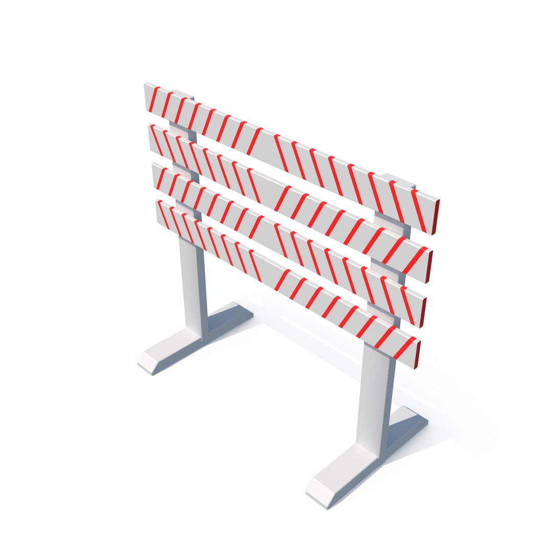 Barrier 3D Model - TurboSquid 1857282