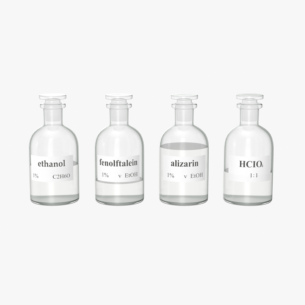 3D model realistic laboratory medical bottles - TurboSquid 1243924