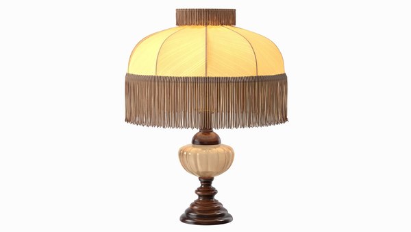 modelo 3d Lámpara de mesa tradicional encendida - TurboSquid 2121375