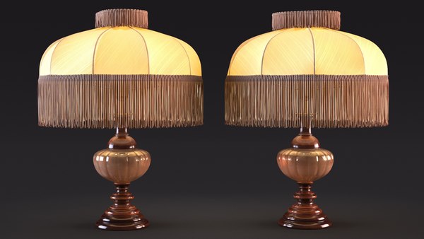 modelo 3d Lámpara de mesa tradicional encendida - TurboSquid 2121375