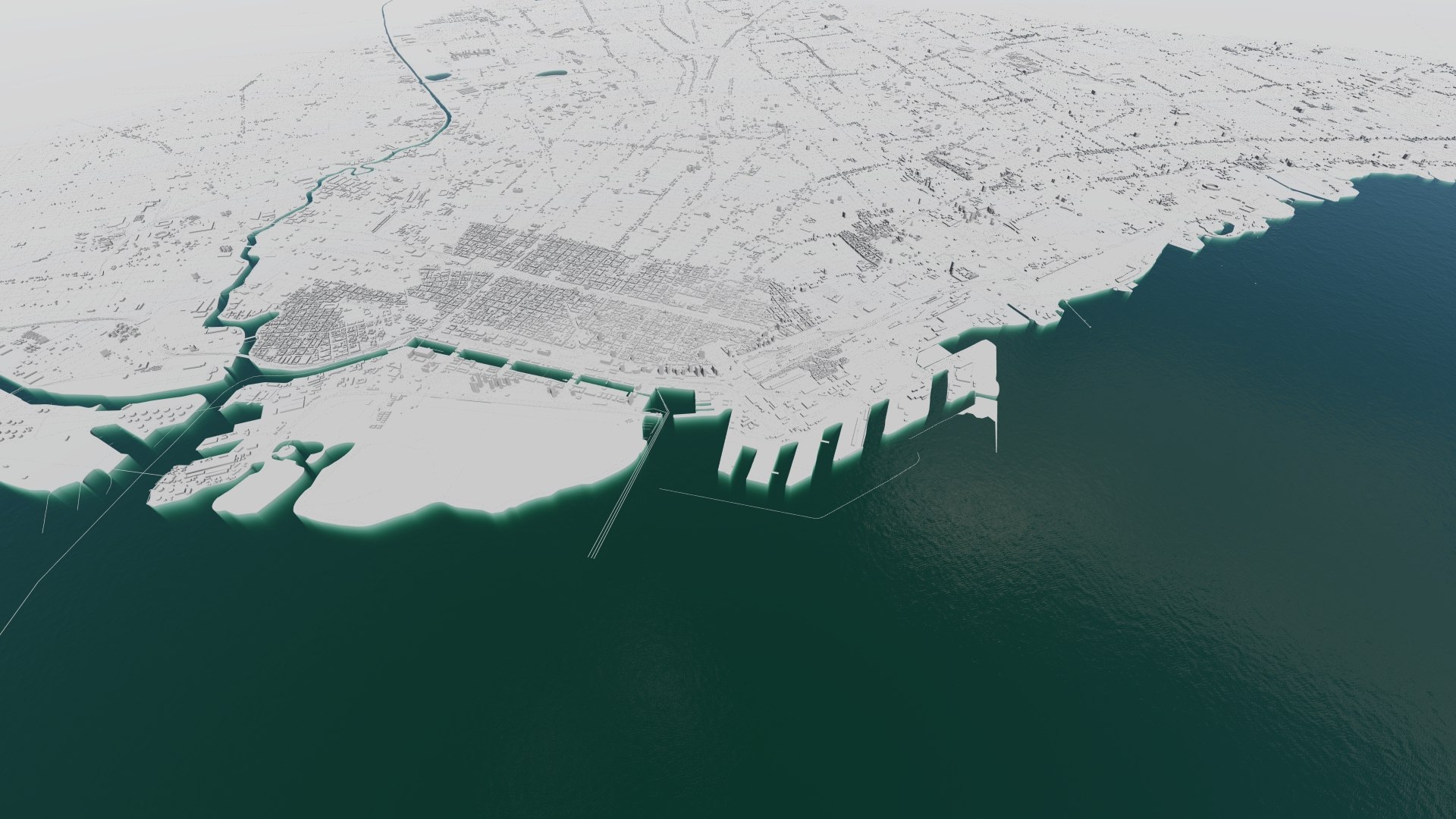 3D Coast of Buenos Aires volumetry - TurboSquid 1813106