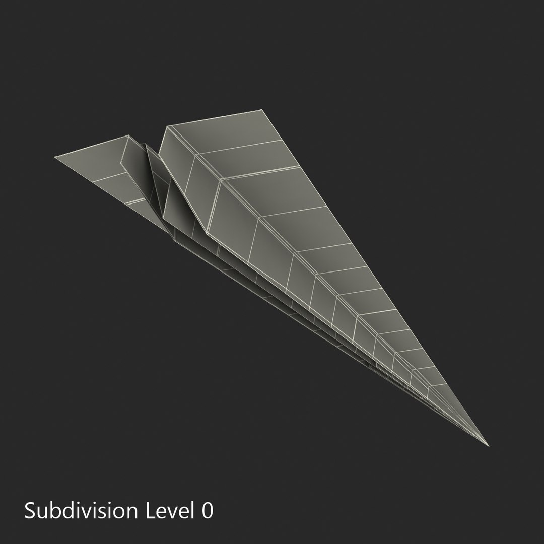 Paper Plane 3d Model