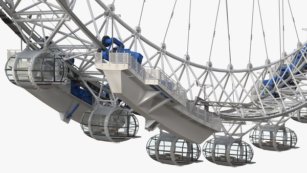 3D cantilevered observation wheel model - TurboSquid 1611839