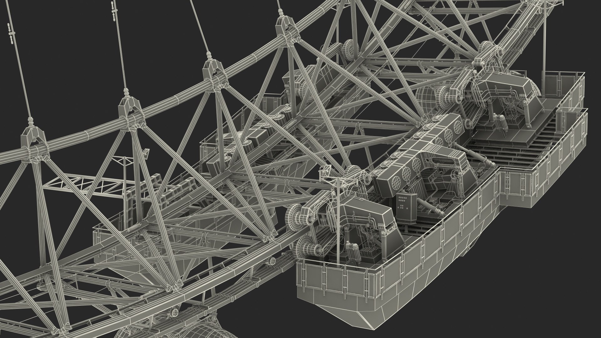 3D cantilevered observation wheel model - TurboSquid 1611839
