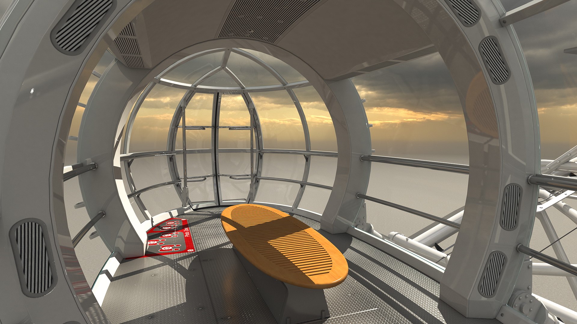 3D Cantilevered Observation Wheel Model - TurboSquid 1611839