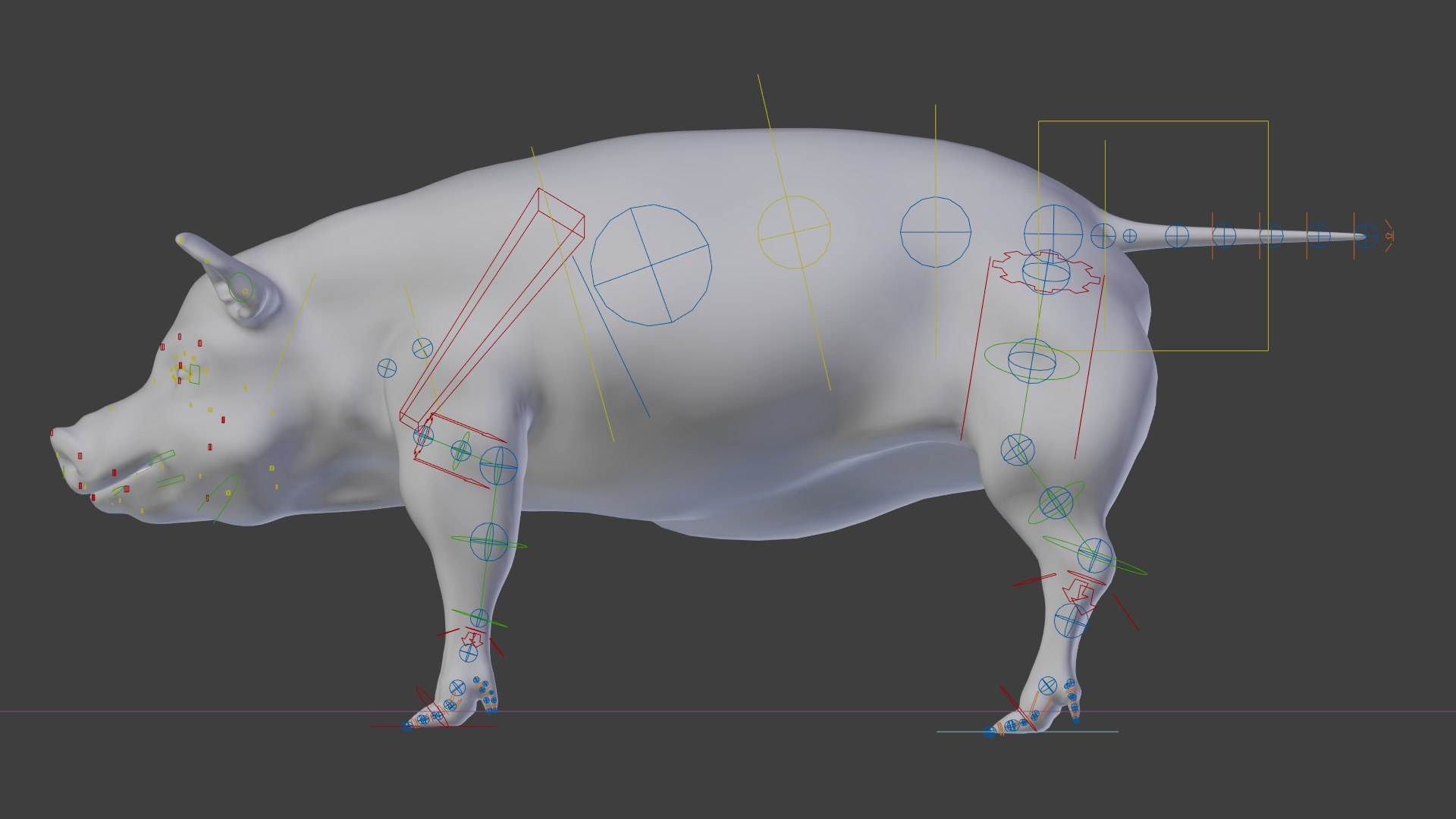 Pig fur model - TurboSquid 1336149