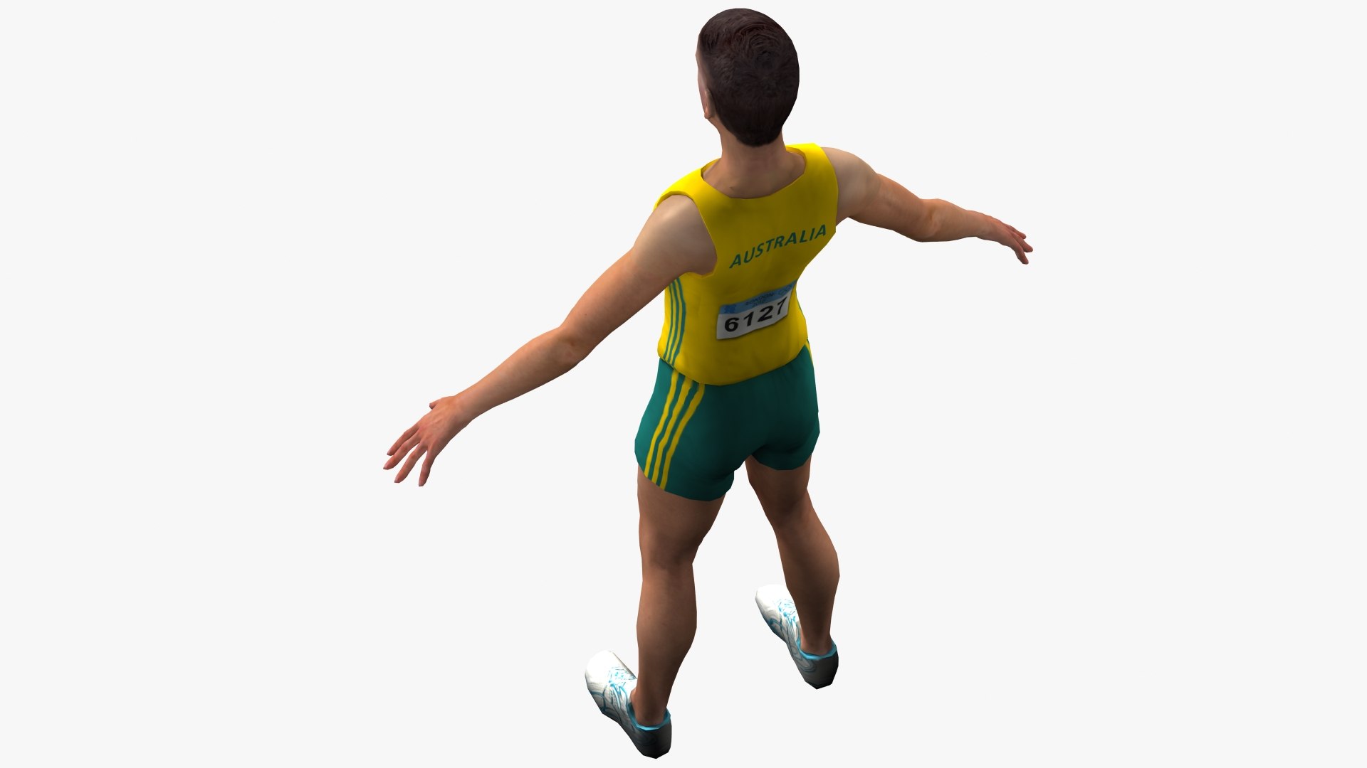 Track Field Athlete 3d Model