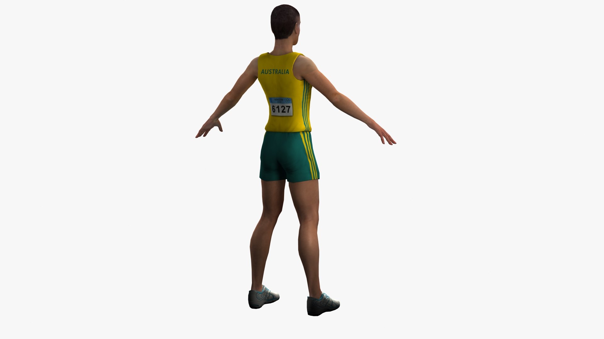 Track Field Athlete 3d Model