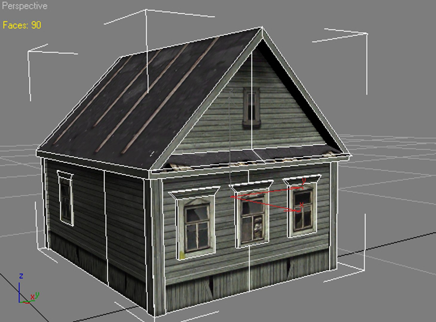 Low-poly Wood House 3d Model