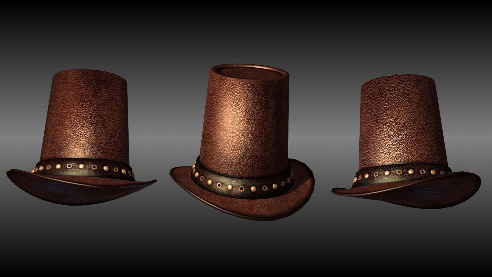 3D Model Steampunk Hats - TurboSquid 1192753