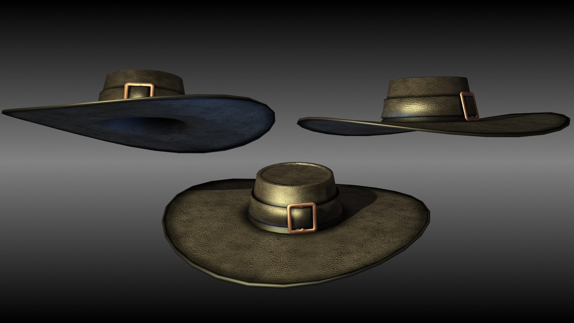 3D Model Steampunk Hats - TurboSquid 1192753