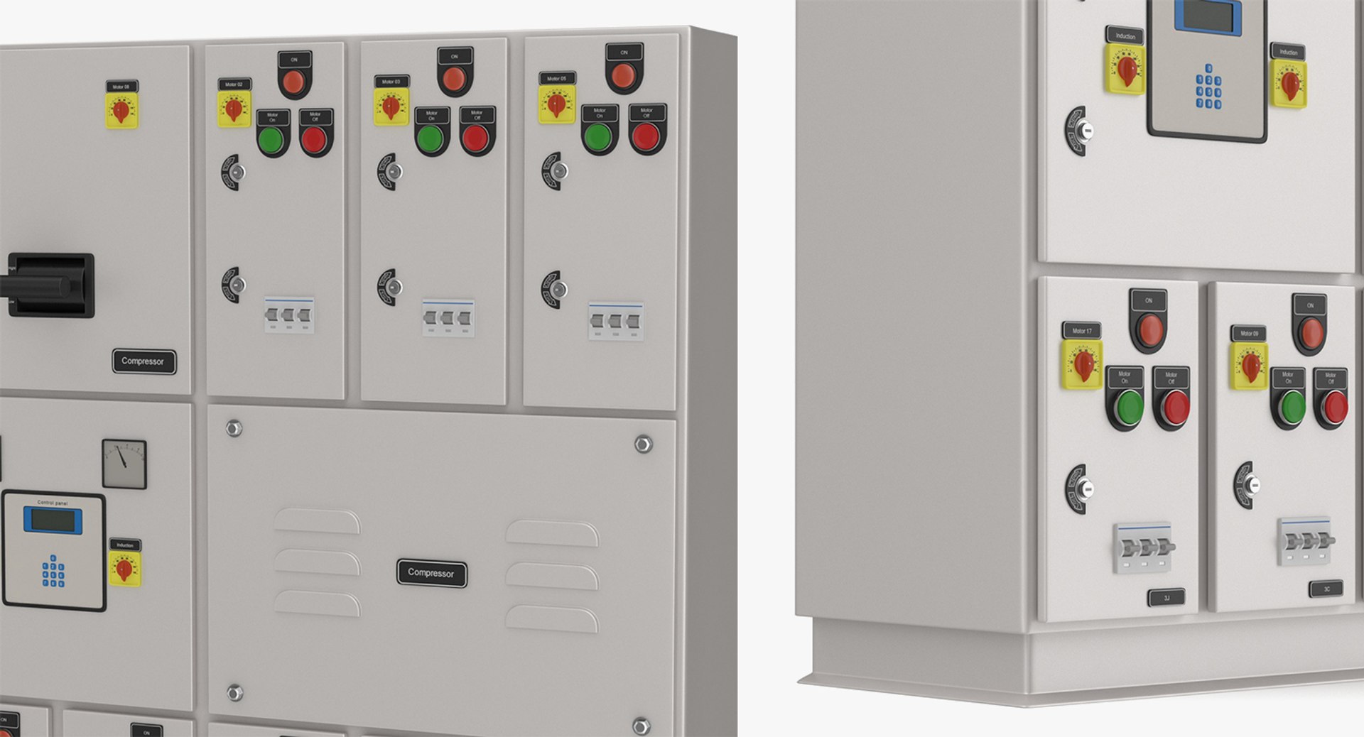 Electric control boxes 3D model - TurboSquid 1240866