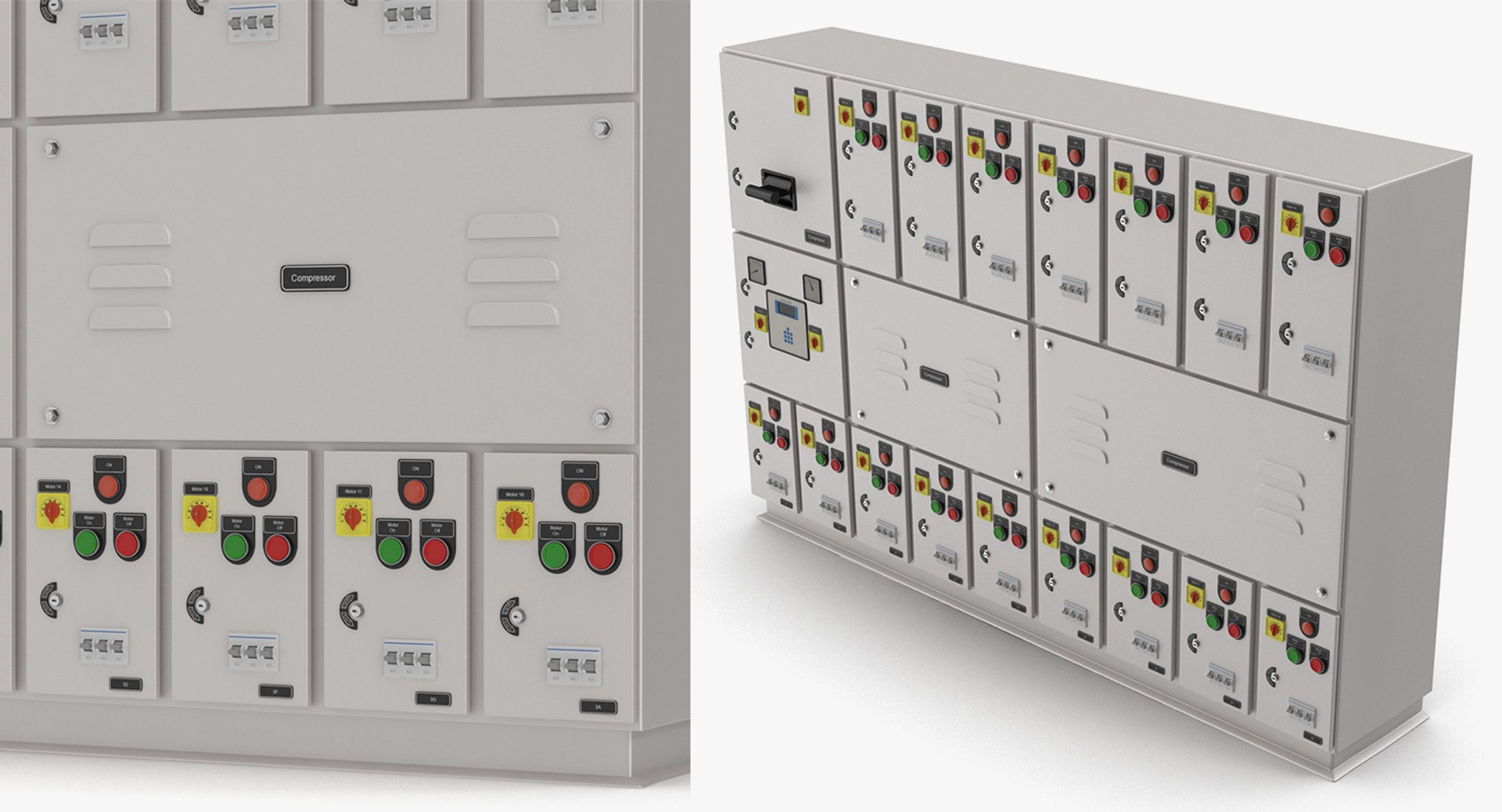 Electric control boxes 3D model - TurboSquid 1240866