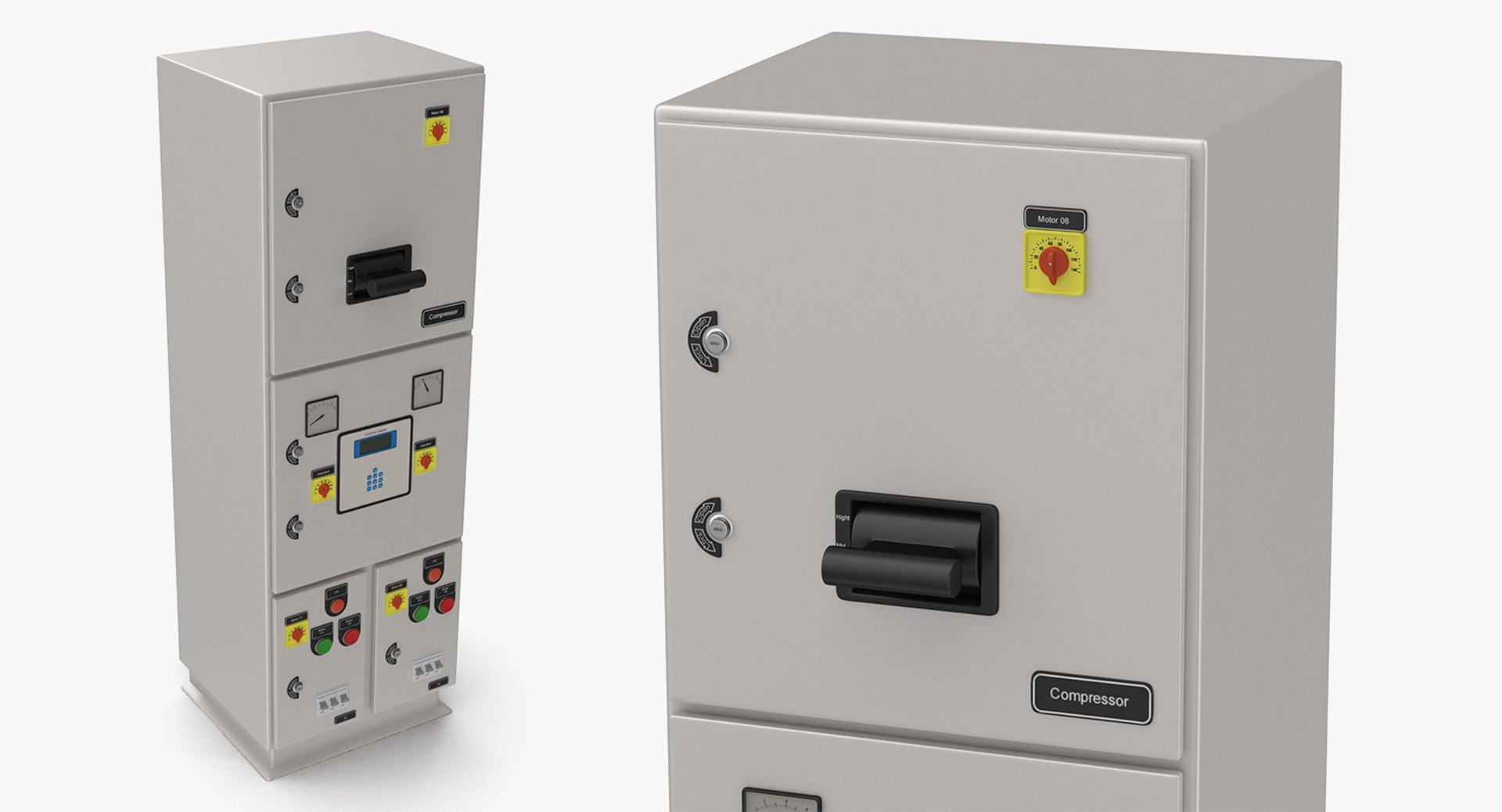 Electric control boxes 3D model - TurboSquid 1240866