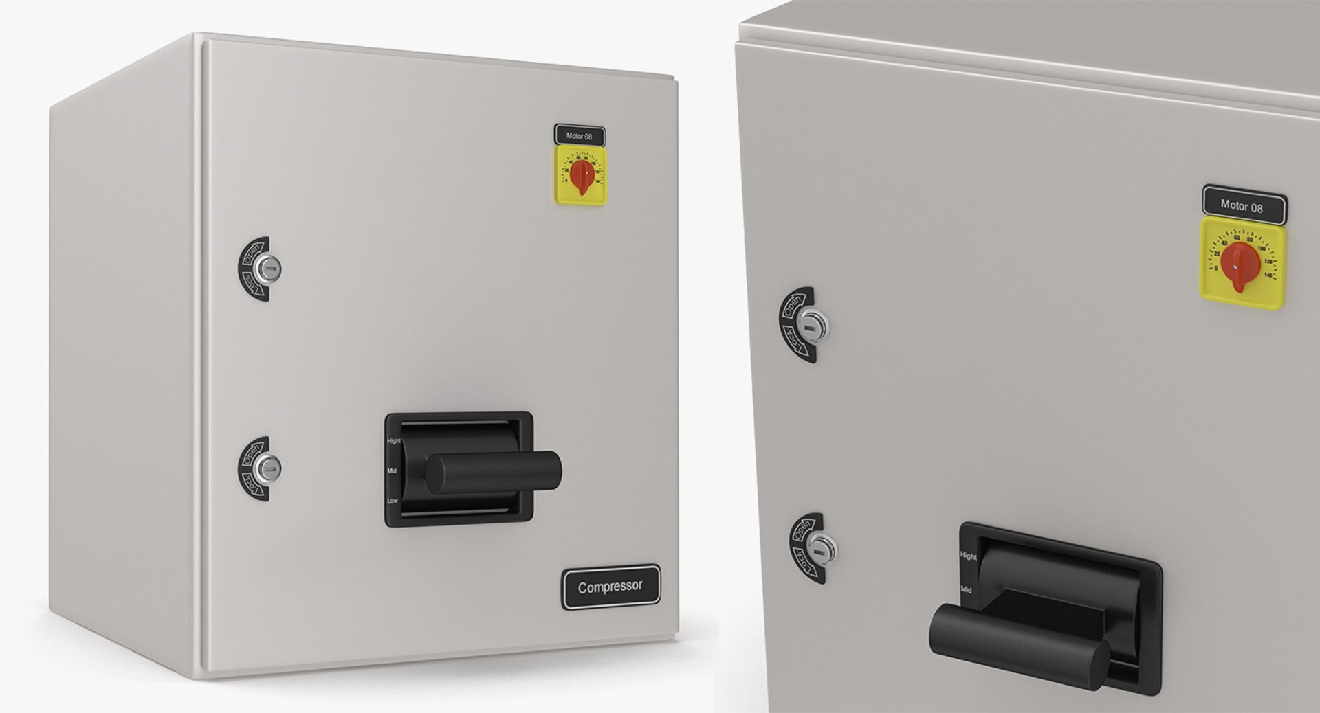 Electric control boxes 3D model - TurboSquid 1240866