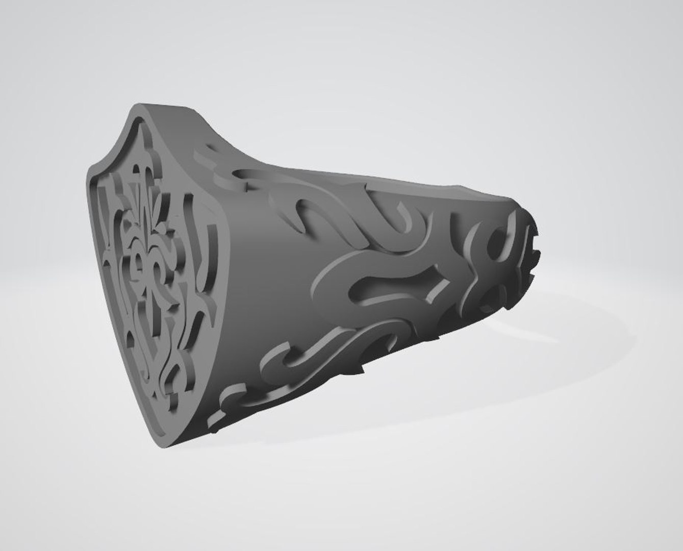 Shield Shaped Ring 3D Model - TurboSquid 1490387