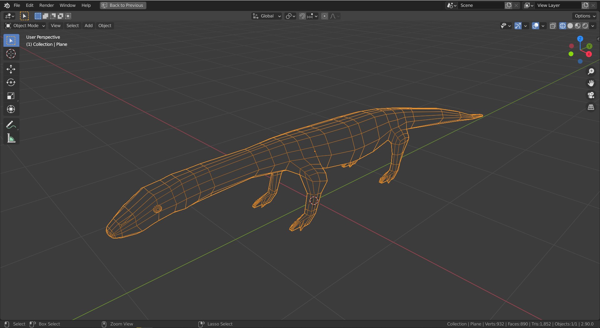3D Model Monitor Lizard - TurboSquid 1652526