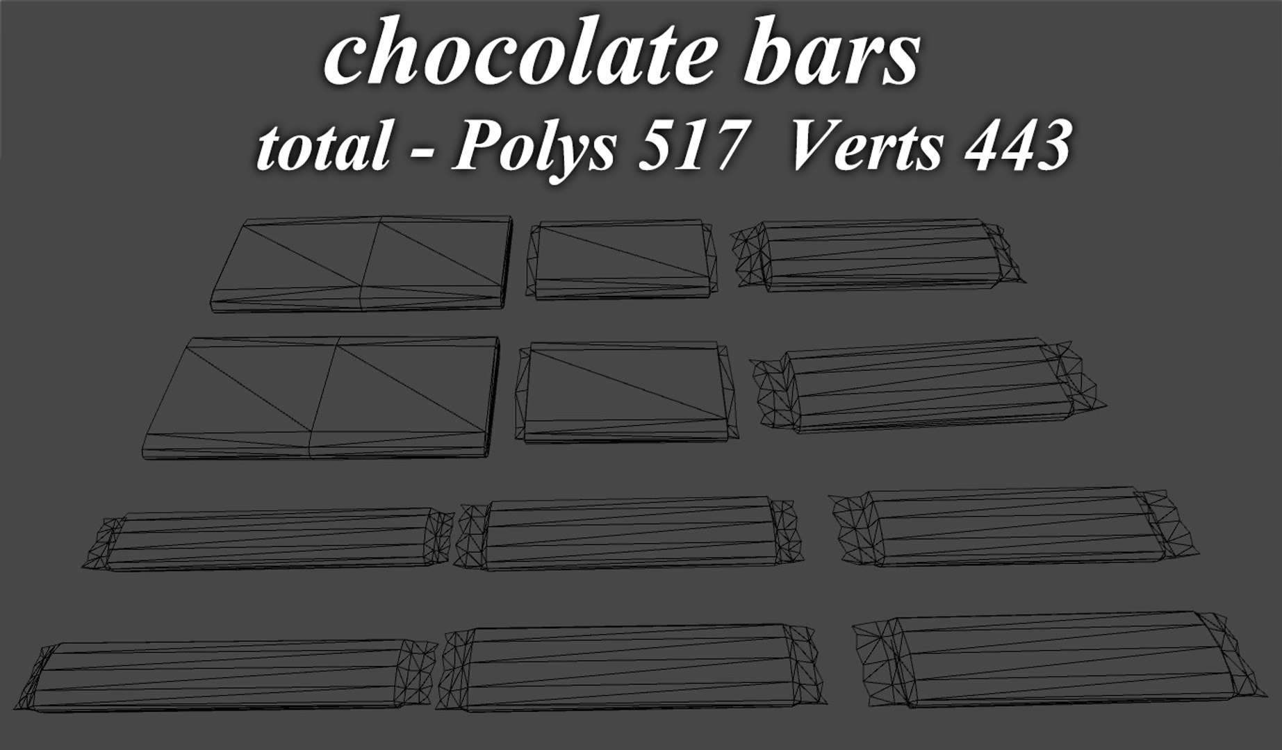 Chocolate Bars Obj