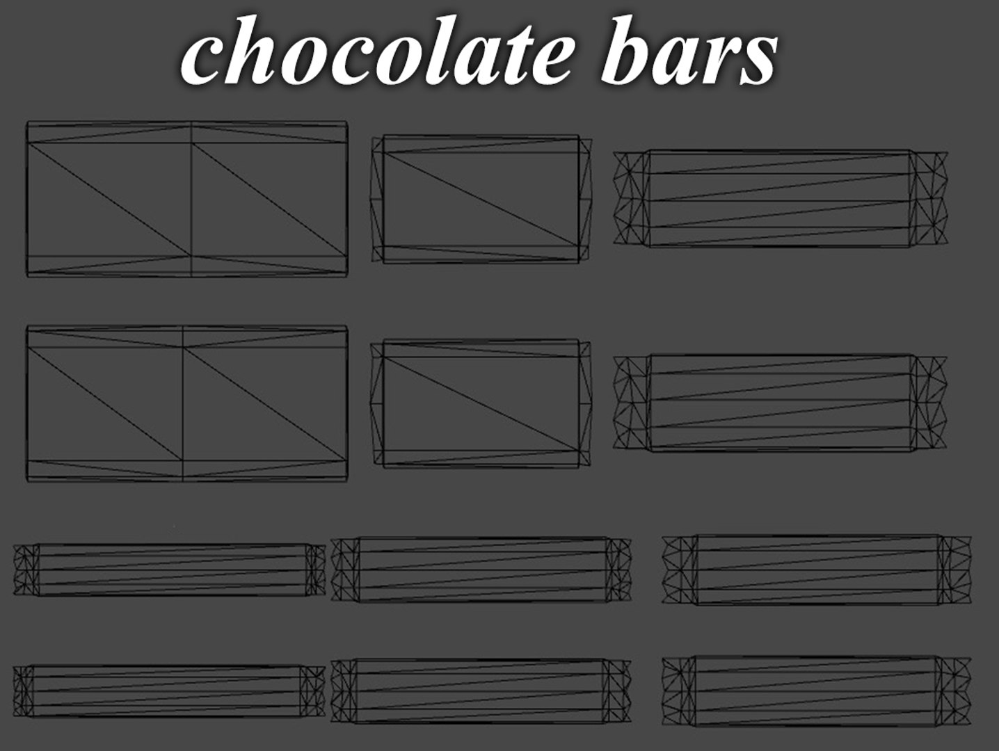Chocolate Bars Obj