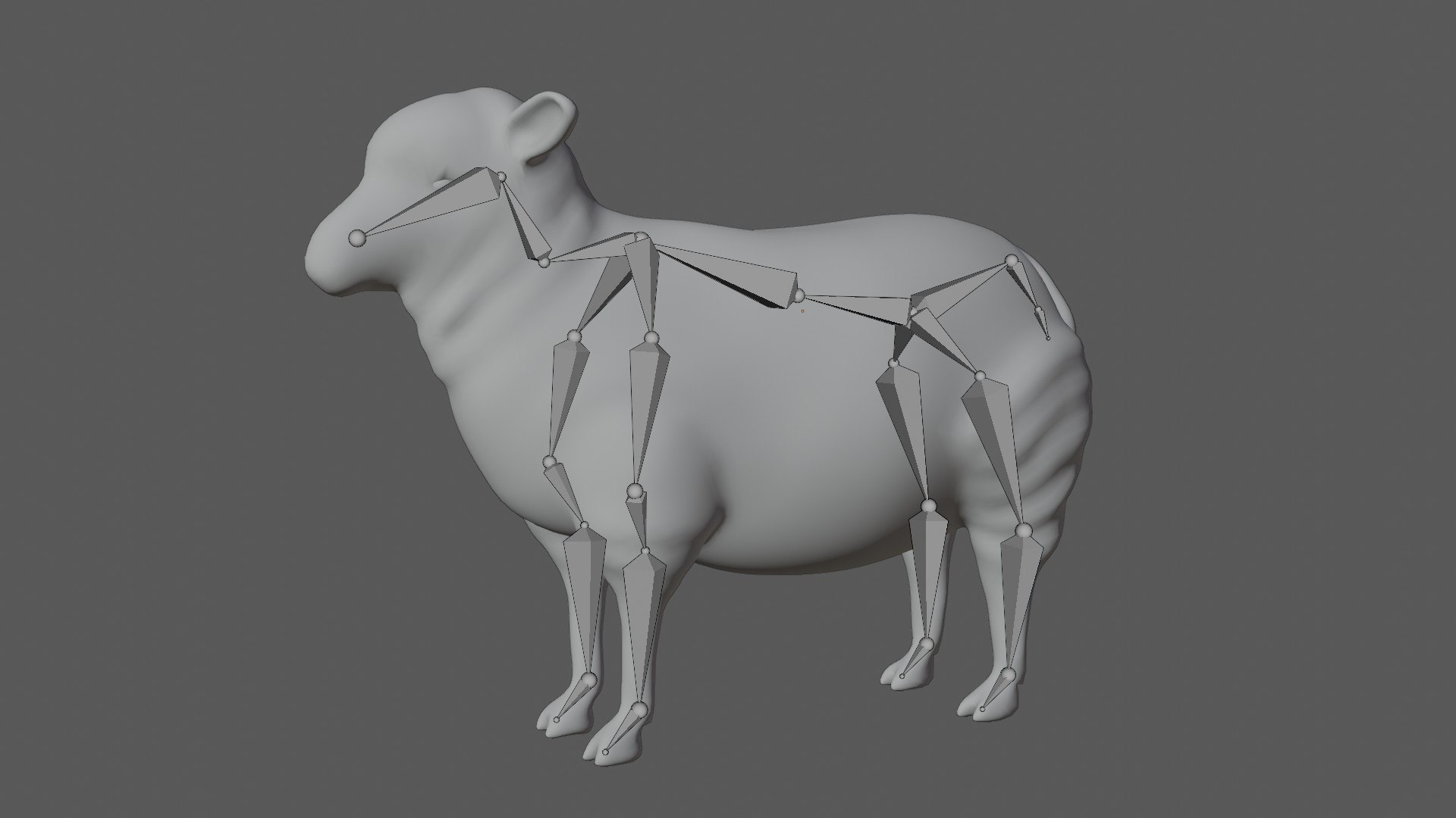 3D Model Fully Rigged Low Poly Sheep - TurboSquid 1757084